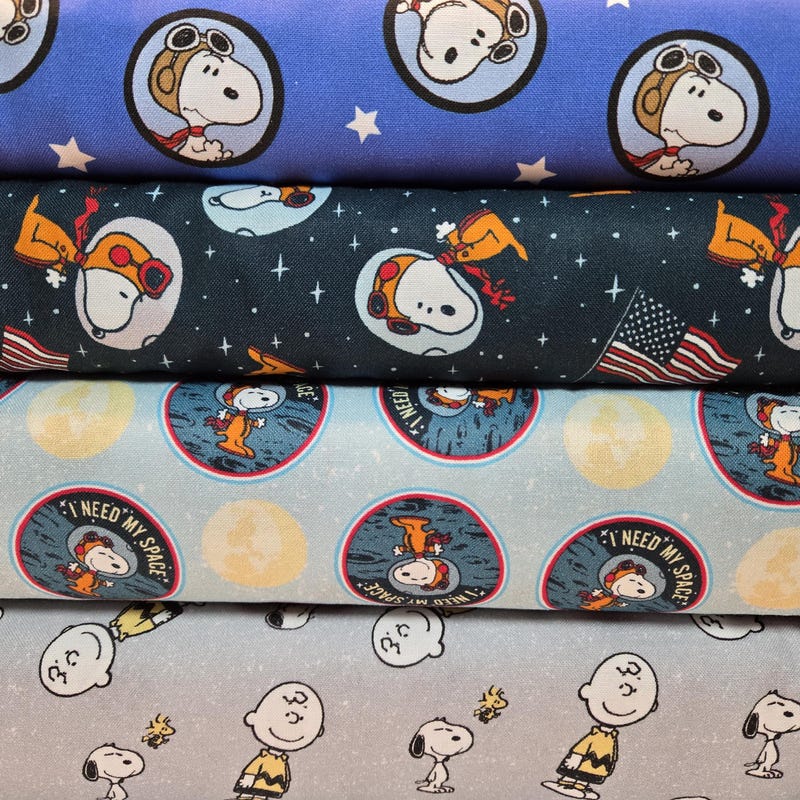 Snoopy Fabric - Etsy