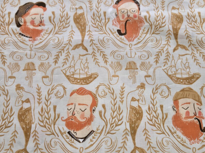 AWEIGH NORTH Sailor Toile in Sand, Rae Ritchie, Dear Stella Cotton ...