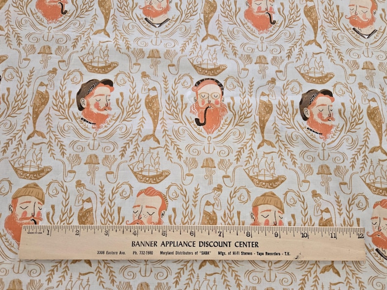 AWEIGH NORTH Sailor Toile in Sand, Rae Ritchie, Dear Stella Cotton ...