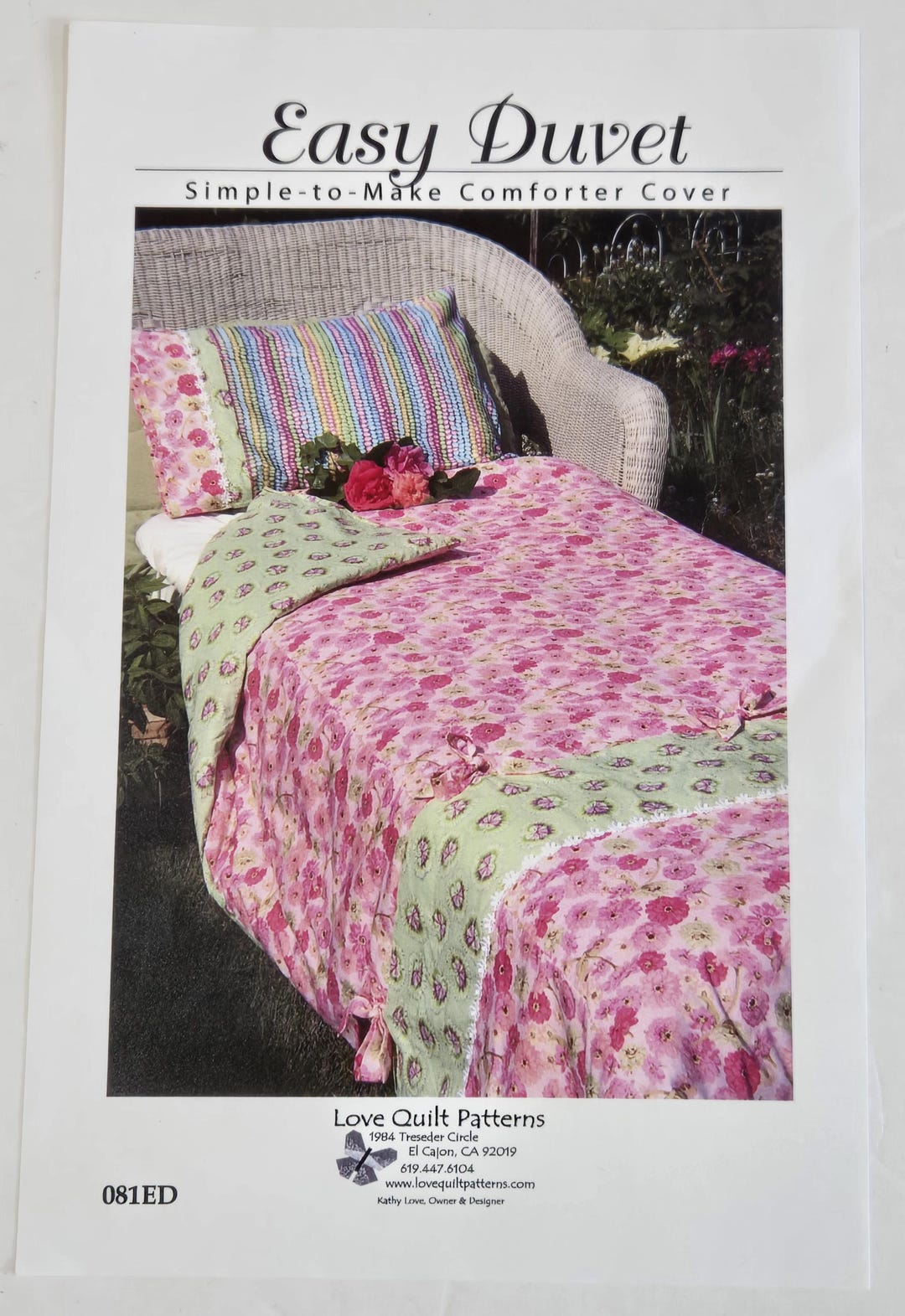 Duvet Pattern - Easy Duvet Sewing Pattern Plus Coordinating Pillowcase ...