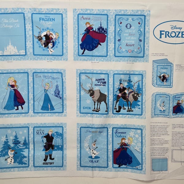 Frozen Fabric - Etsy