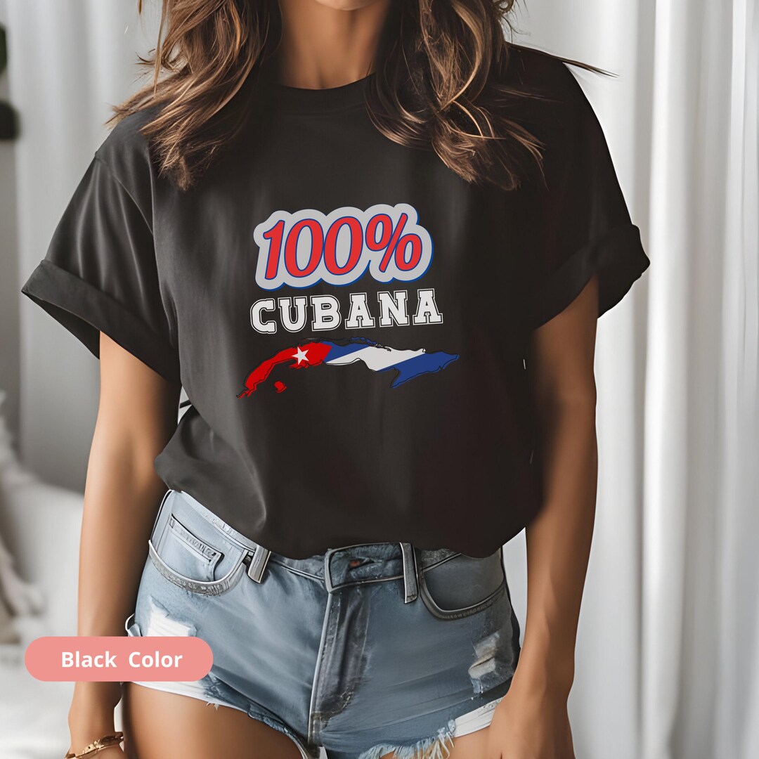 100% Cuban Tshirt, Republic of Cuba Heritage Shirt, CUBA Shirt COMFORT ...