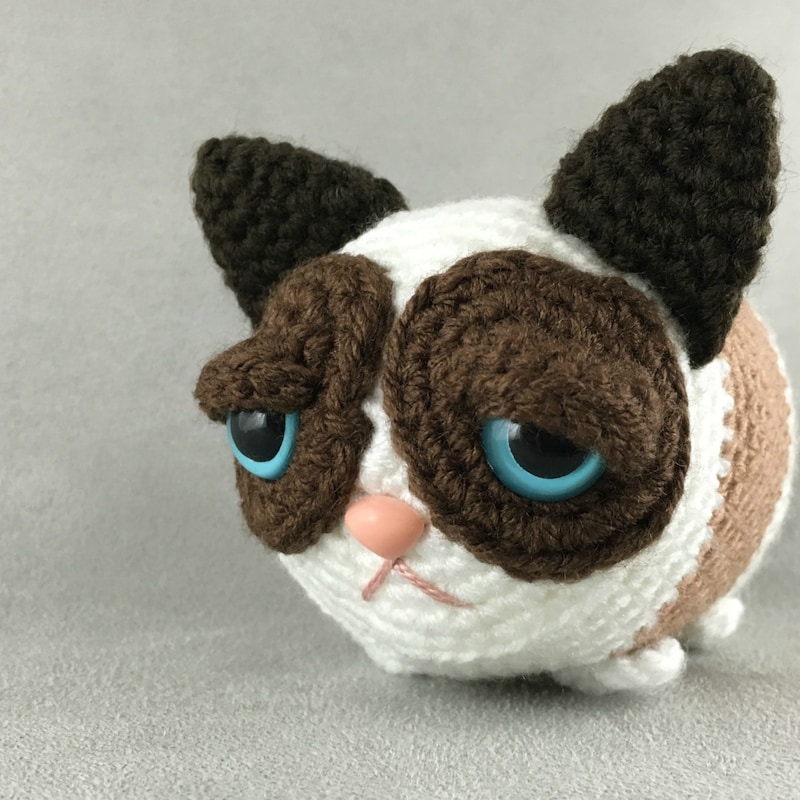 Crochet Grumpy Cat - Etsy