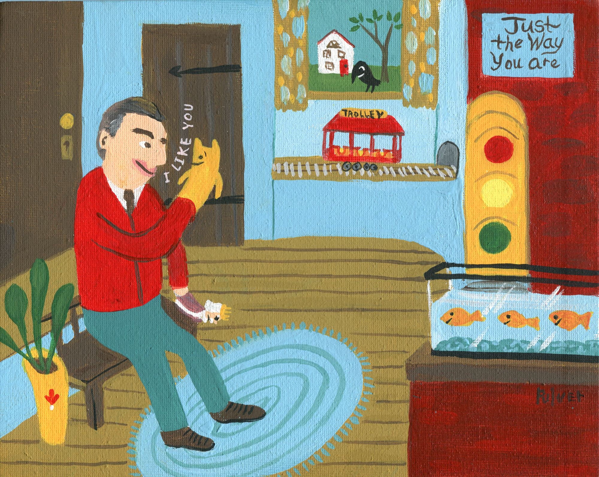 Mr. Roger's Art Print 'I Like You' Fred Rogers | Etsy