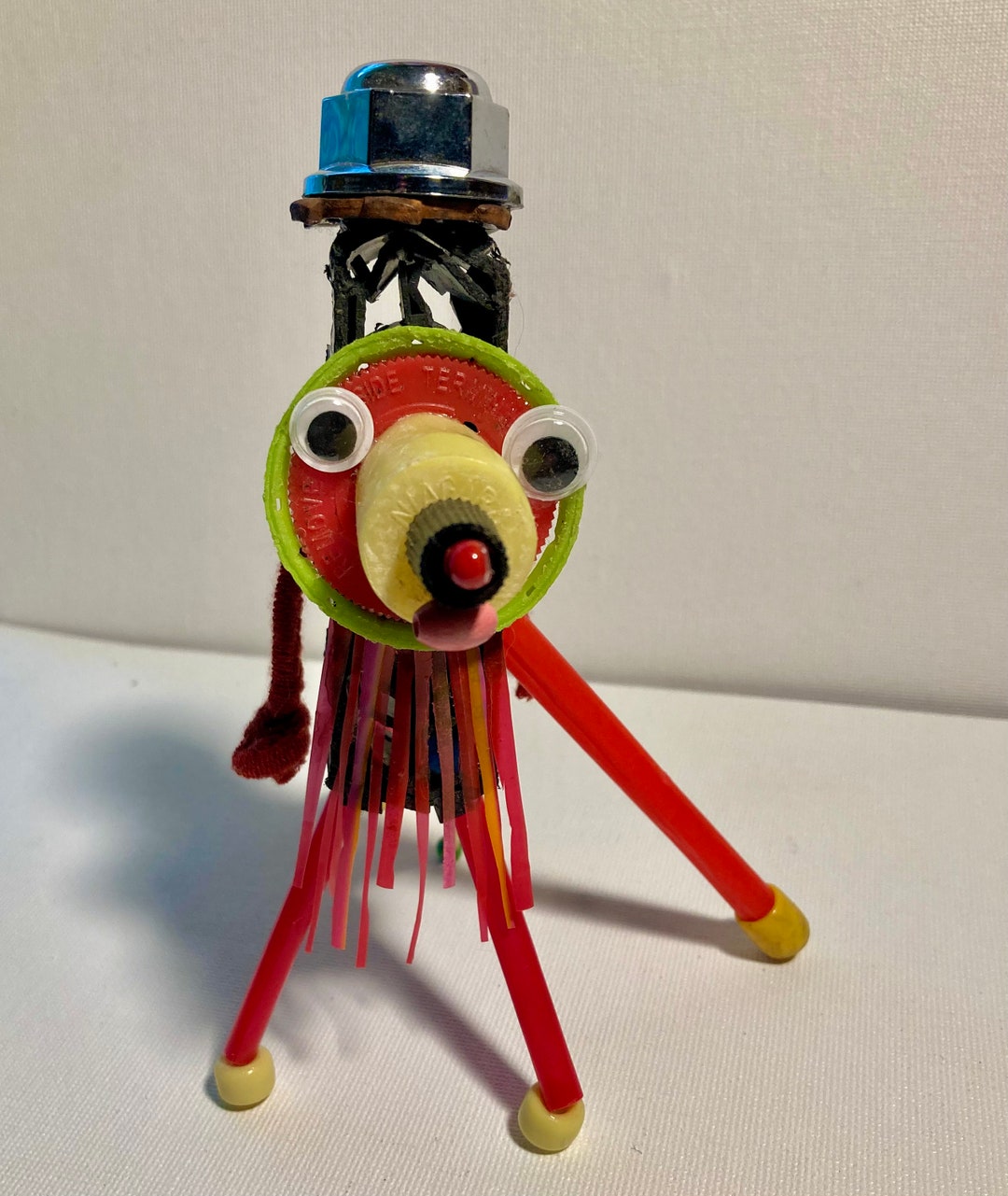 Dog Assemblage Art Sculpture Original Found Object Artwork Outsider ...