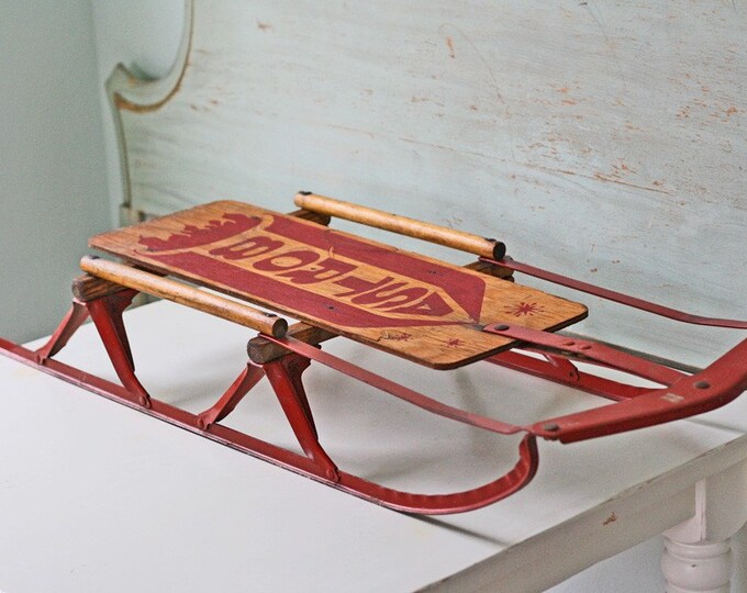 Vintage Astro 8 Wooden Sled 1973 - Etsy