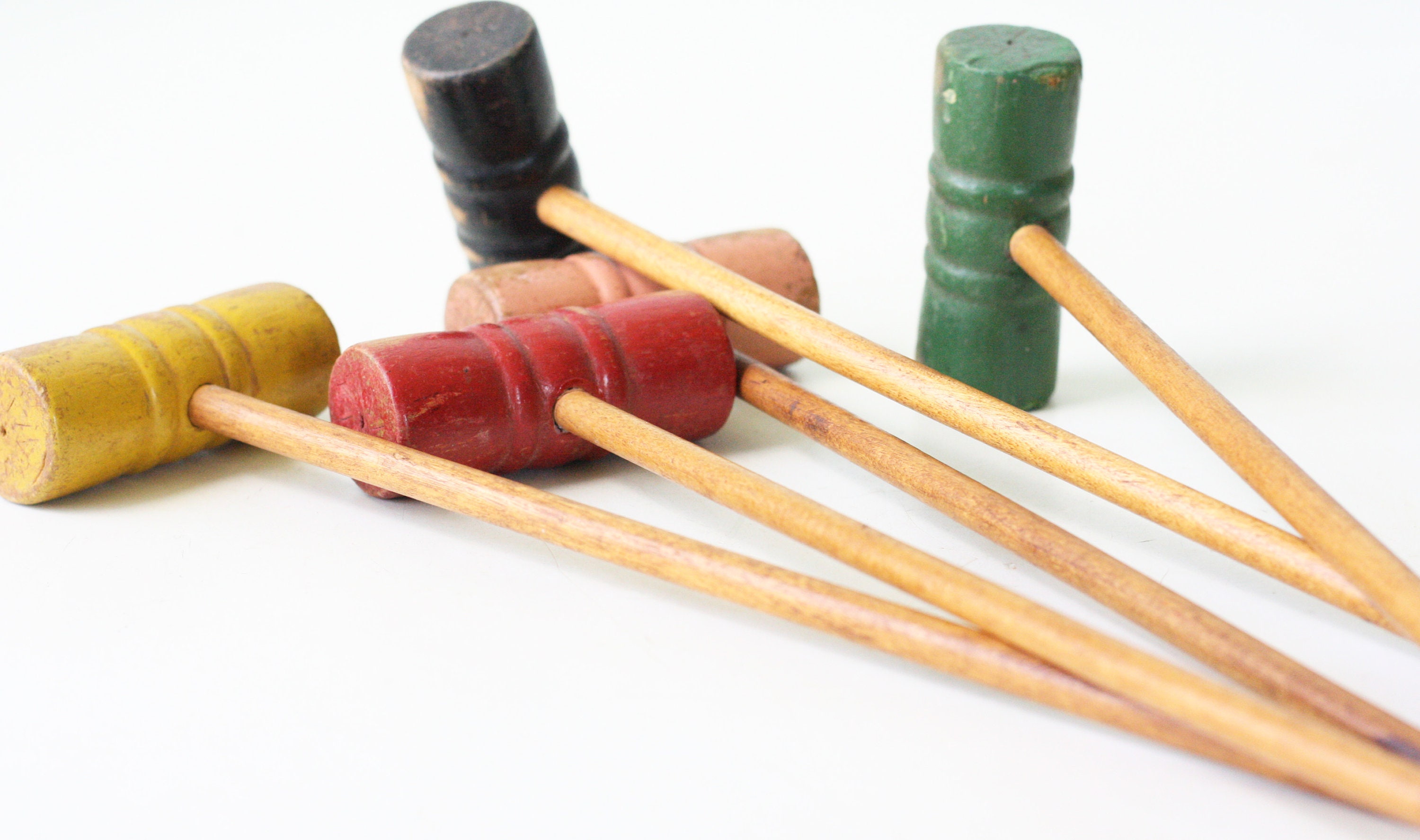 Vintage Table Croquet Mallets set of 5 | Etsy