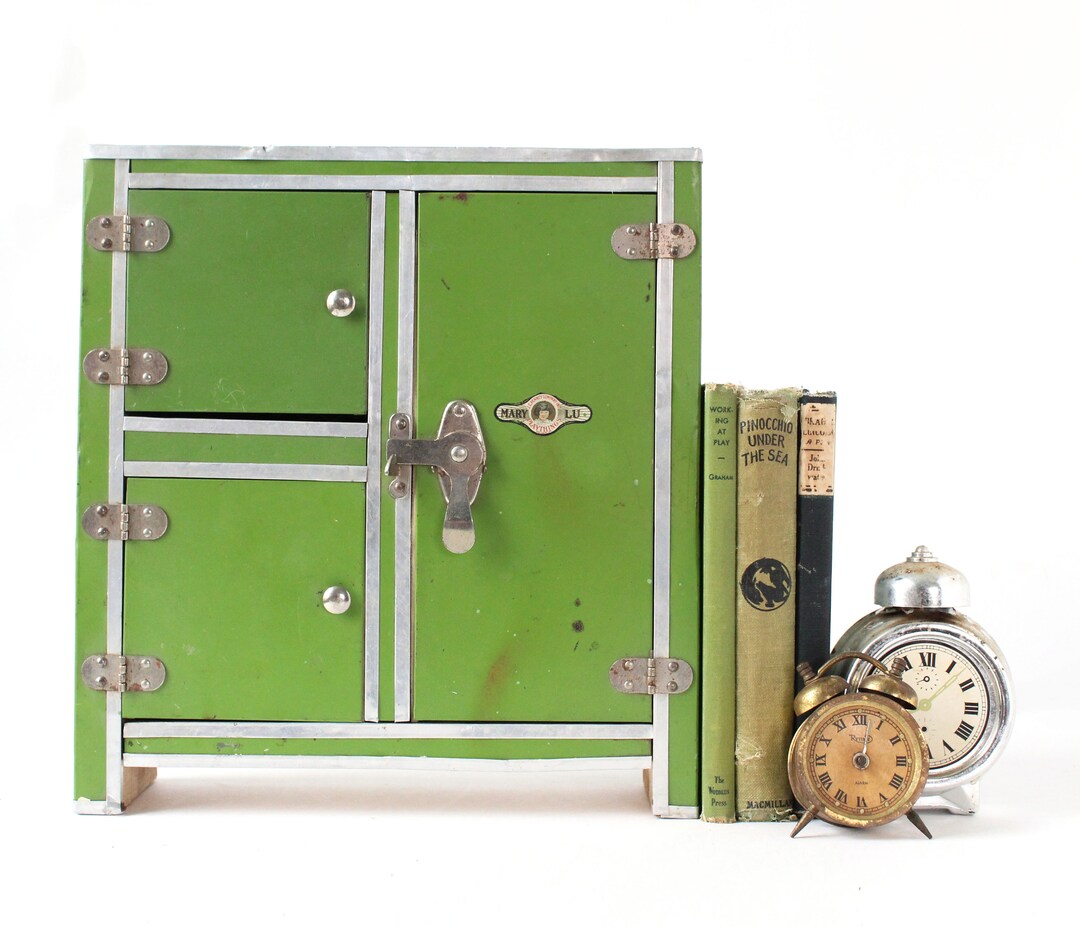 Vintage Green Cabinet Mary Lu Doll Cabinet Mary Lu - Etsy