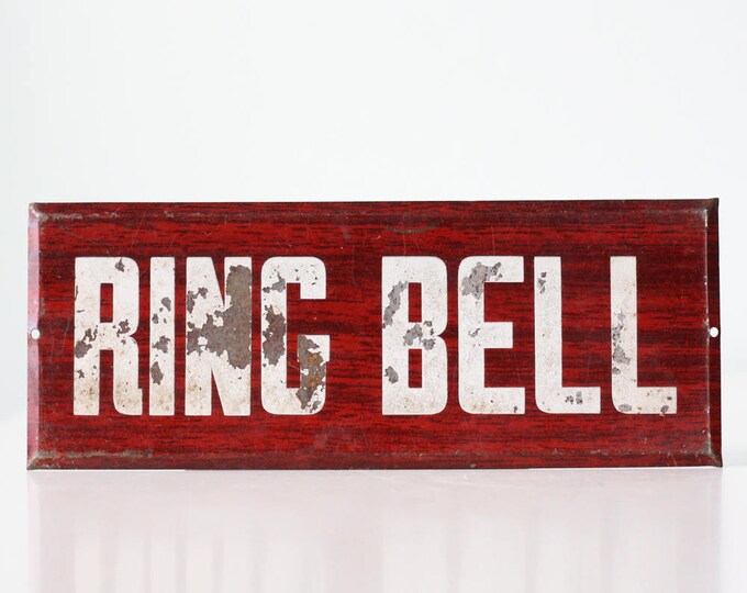 Vintage Sign - Ring Bell - Etsy