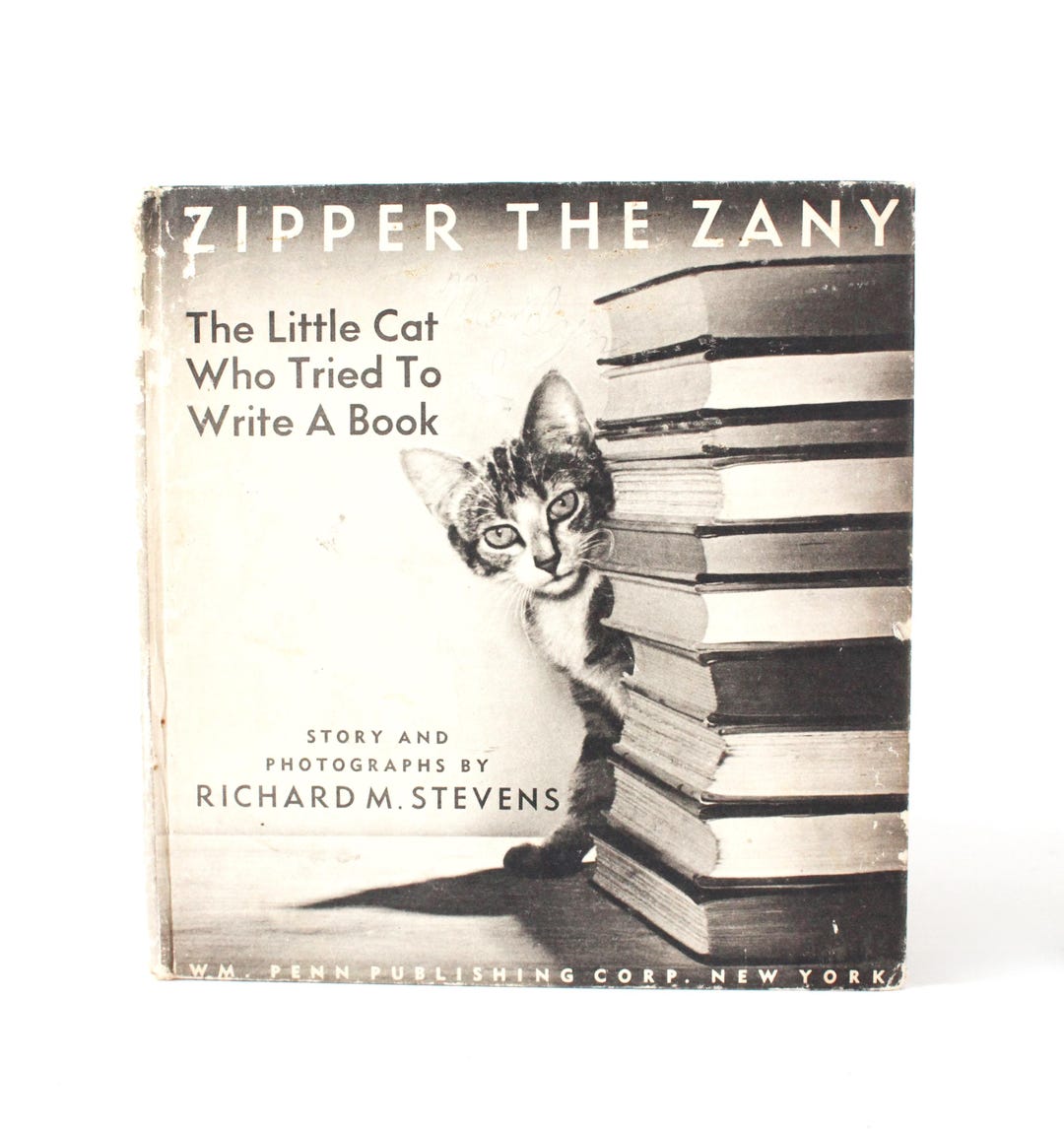 Vintage Zipper the Zany Cat Book, Cat Who Tried to Write a Book ...