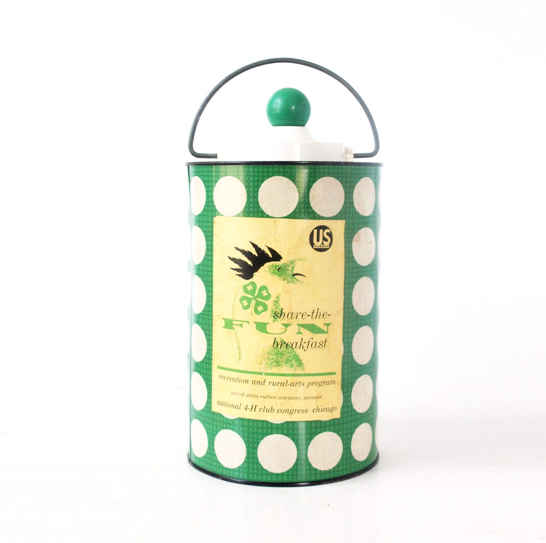 Vintage Green Dot Thermos, Jolly Jug, Skotch Hamilton, Polka Dots ...