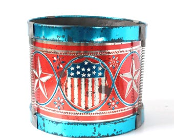 Vintage Patriotic Drum, J Chein Toys, Vintage Toy Drum, Vintage USA ...