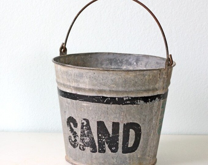 Vintage SAND Pail With Concrete Recipe - Etsy