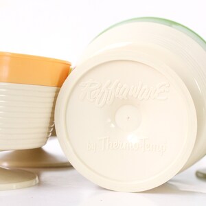 Vintage Ice Cream Bowls, Raffiaware Bowls, Set of 6, Thermo Temp ...