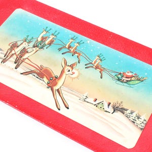 Vintage Rudolph the Red Nosed Reindeer Tray, Vintage Christmas Decor ...