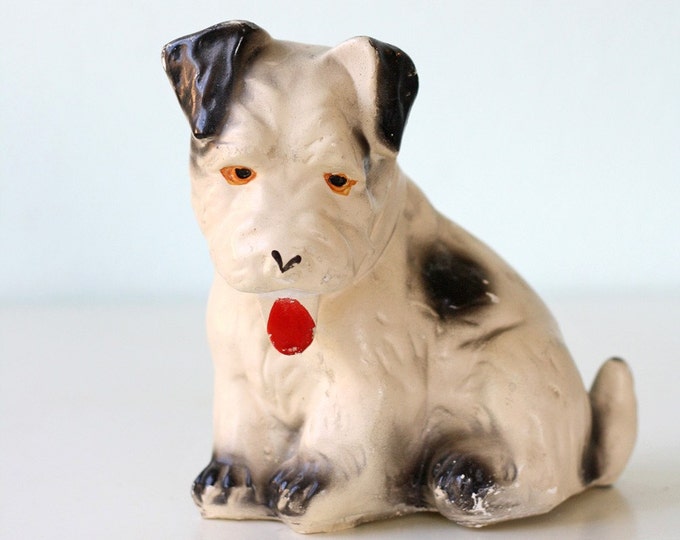 Vintage Chalkware Dog - Etsy