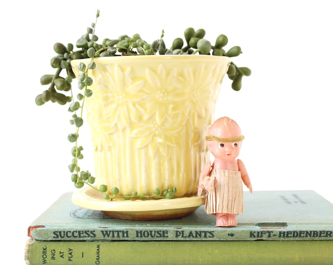 Vintage Daisy Planter, Yellow Daisy Planter, Floral Planter, Mccoy ...