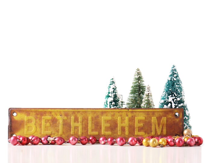 Vintage Sign, Bethlehem Oil Sign, Vintage Metal Sign - Etsy