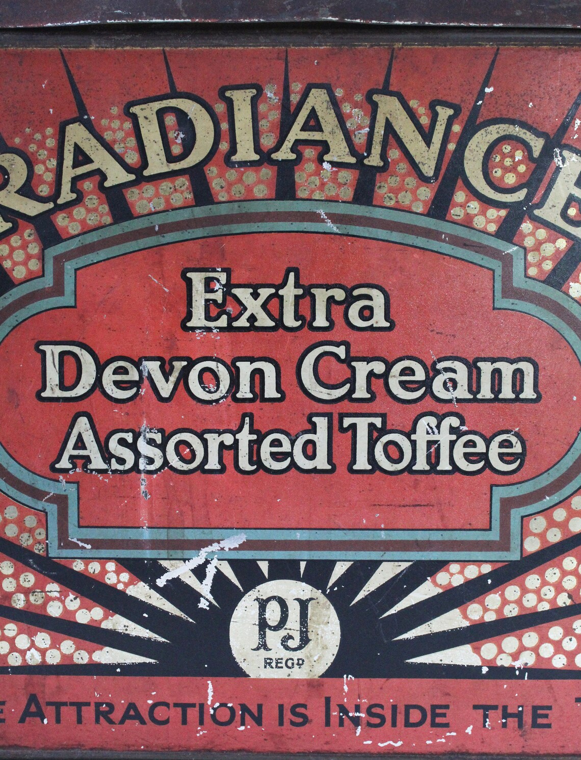 Vintage Radiance Toffee Tin: Devon Cream Advertising Decor - Etsy