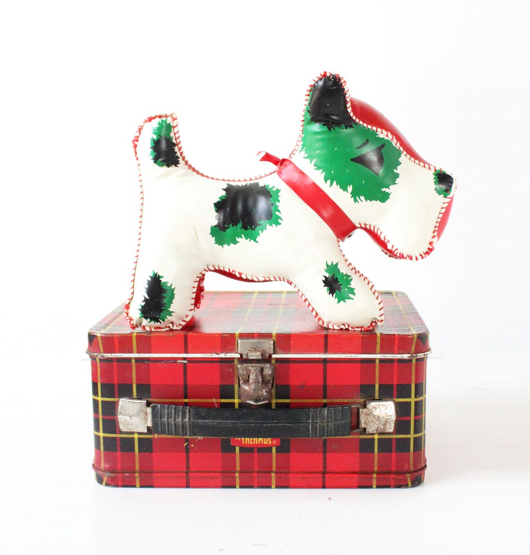 Vintage Scottie Dog Toy, Kitsch Decor, Vintage Stuffed Toy, Stuffed ...