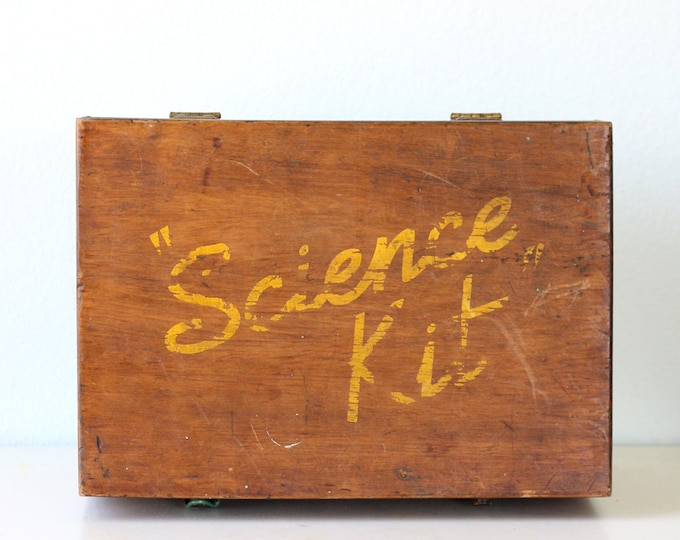 Vintage Science Kit Wooden Box - Etsy