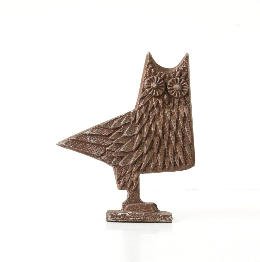 Vintage MCM Owl, Mid Century Modern, Retro Owl, Brown Owl, Retro Mod ...