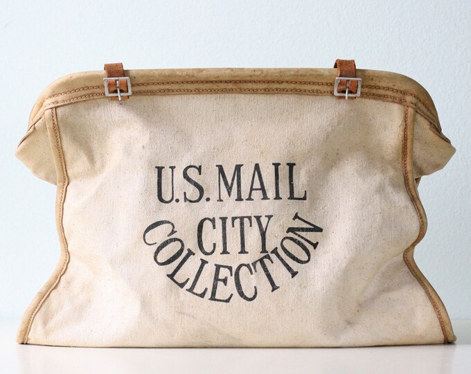 Vintage Mail Bag US Mail City Collection Canvas Bag - Etsy
