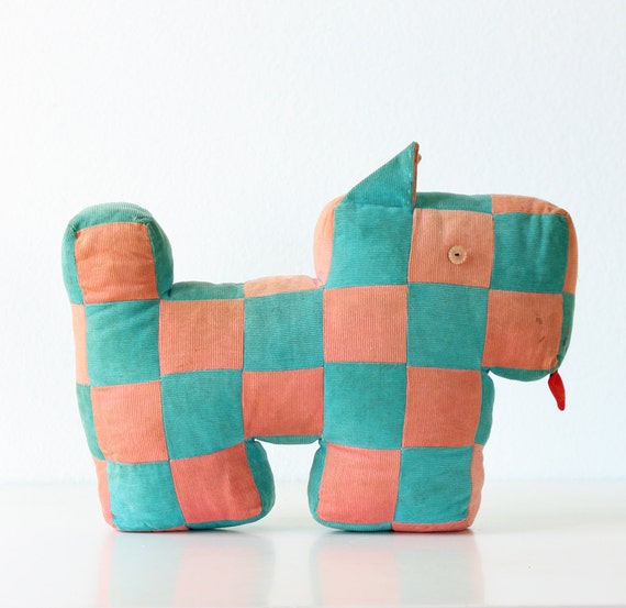 Items similar to Vintage Patchwork Dog on Etsy