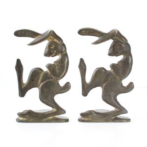 Vintage Art Deco Rabbit Bookends, by Robert Garret Thew, Bunny Rabbits ...