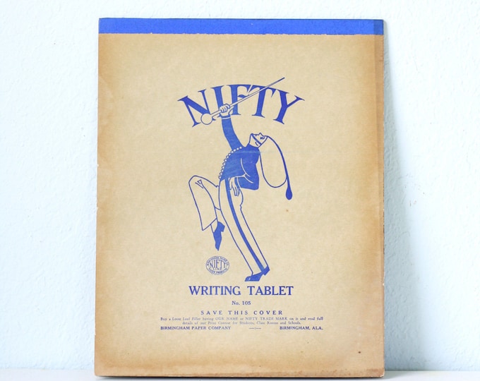 Vintage Nifty School Writing Tablet, by Birmingham Paper Company - Etsy