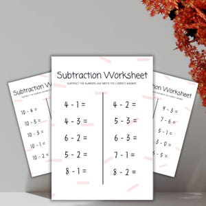 Printable Math Worksheets for Kids – Addition, Subtraction and ...