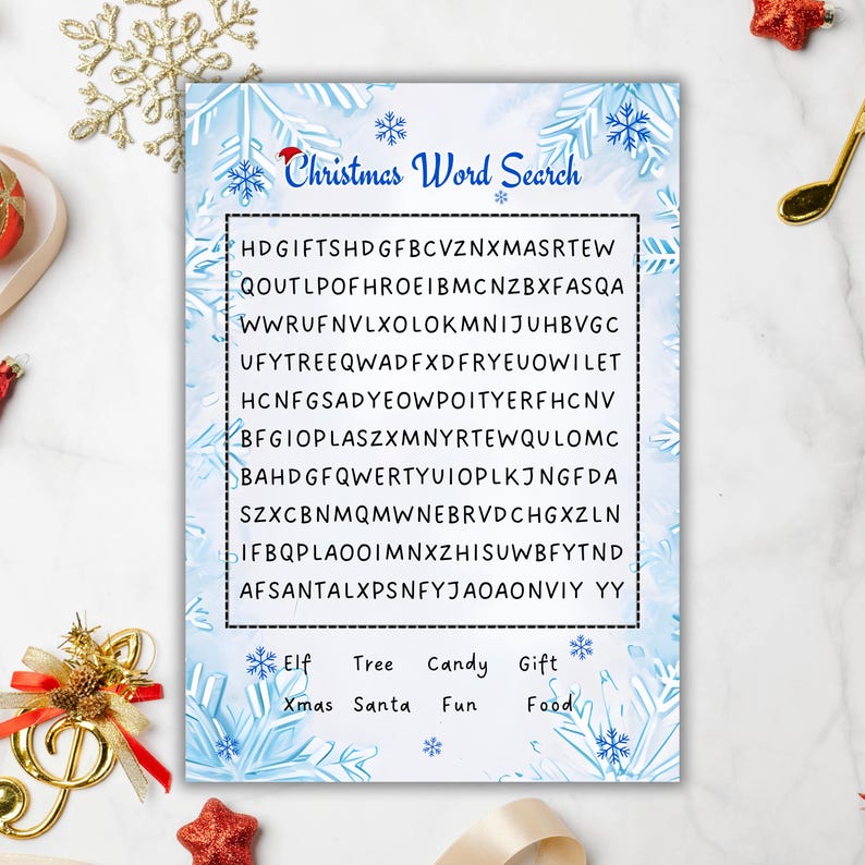Word Search | Christmas Word Search Puzzle | Holiday Activity Book ...