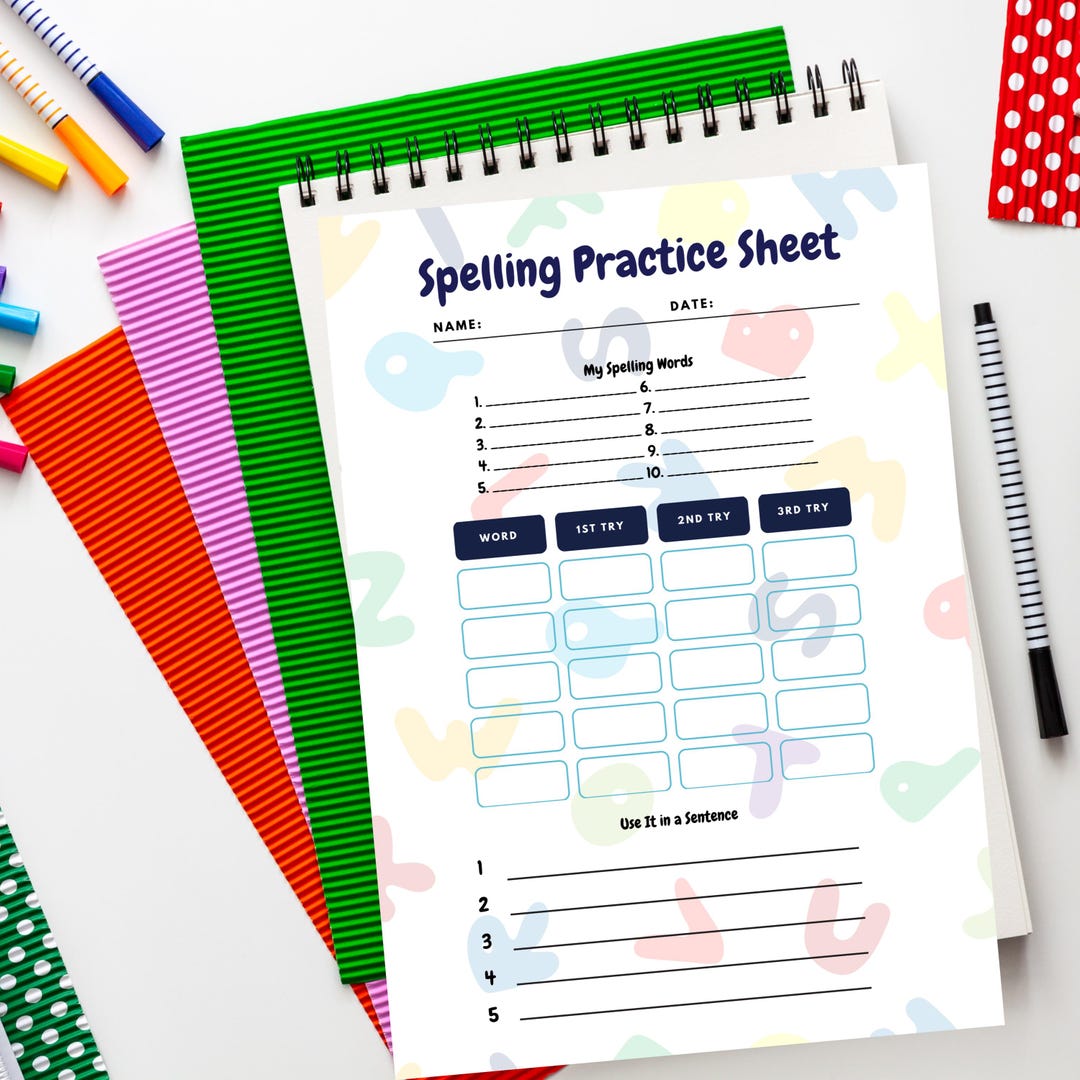 Engaging Spelling Practice Worksheet for Kids | Printable Educational ...