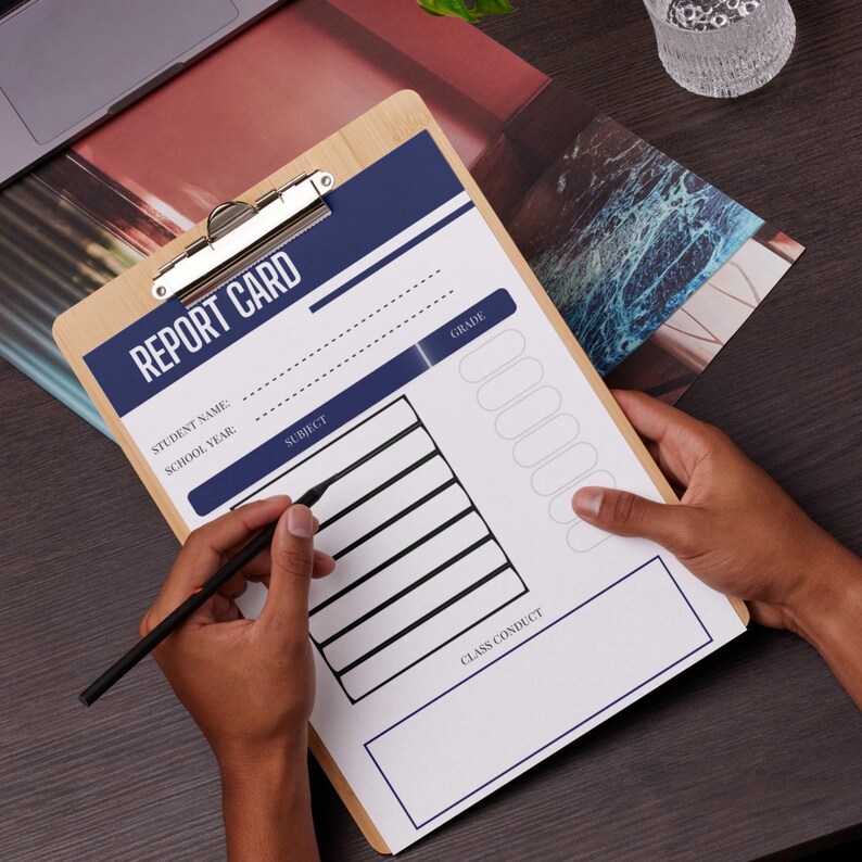 Report Card, Printable Report Card, Homeschool Report Card, Student ...