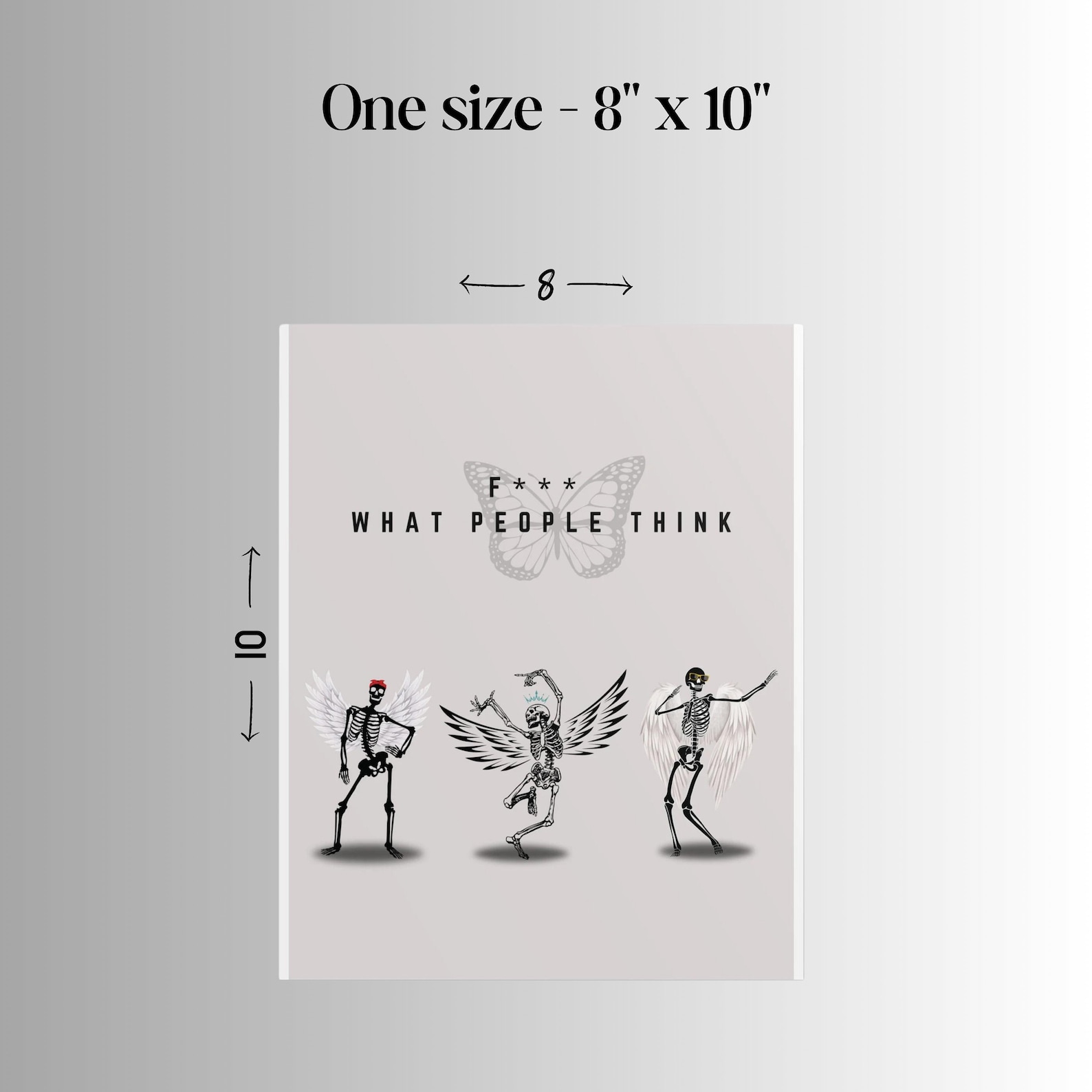 F What People Think, Dark Humour Poster, Humorous Home Décor, Man Cave ...