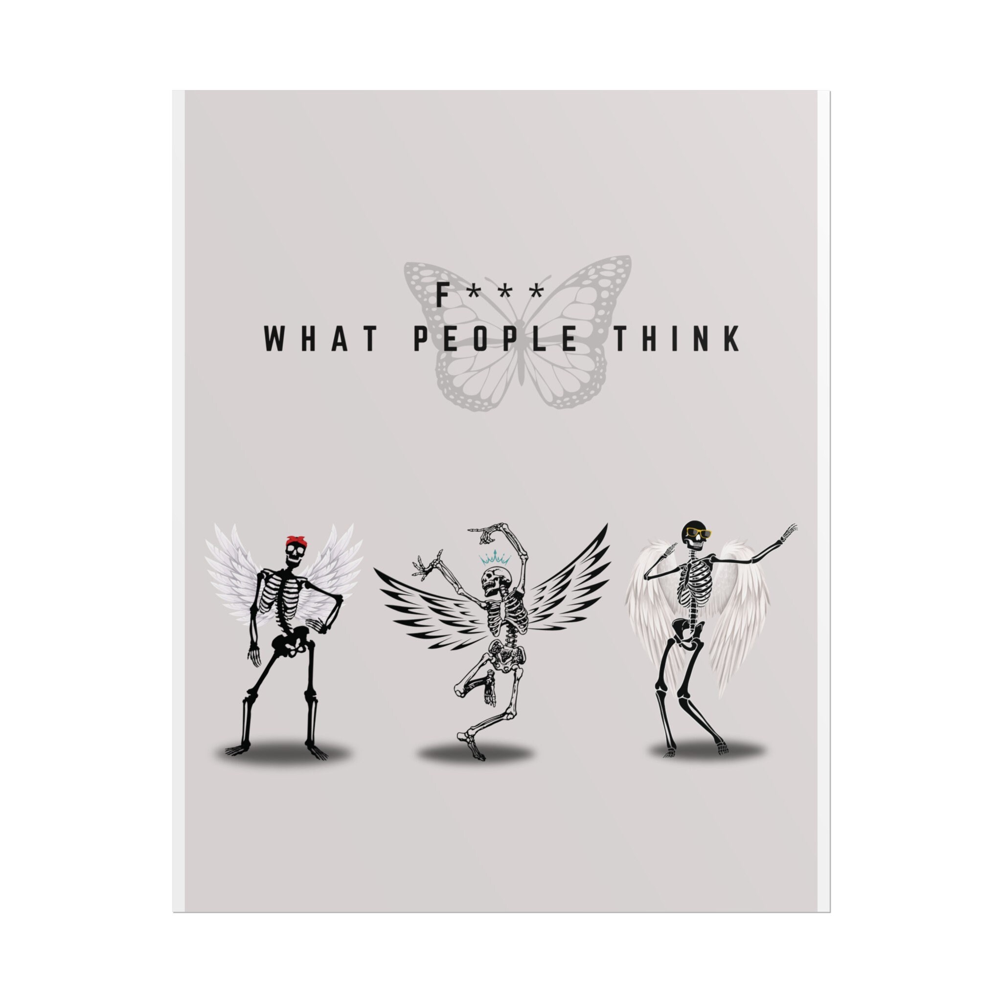 F What People Think, Dark Humour Poster, Humorous Home Décor, Man Cave ...