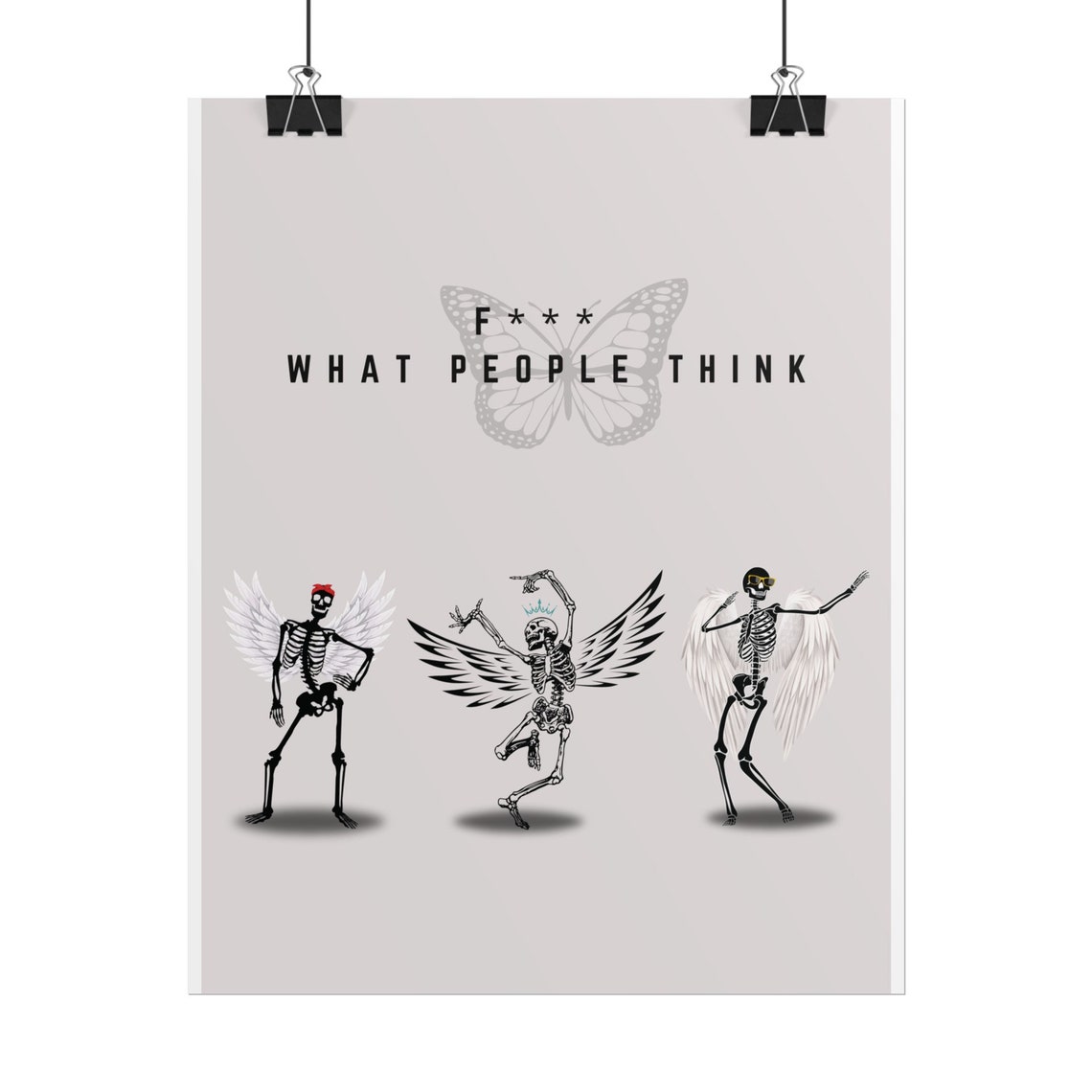 F What People Think, Dark Humour Poster, Humorous Home Décor, Man Cave ...