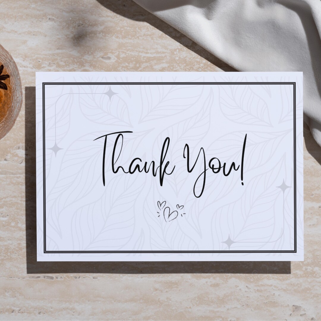 Thank You Card | Thank You Printable | Appreciation Card | Gratitude ...