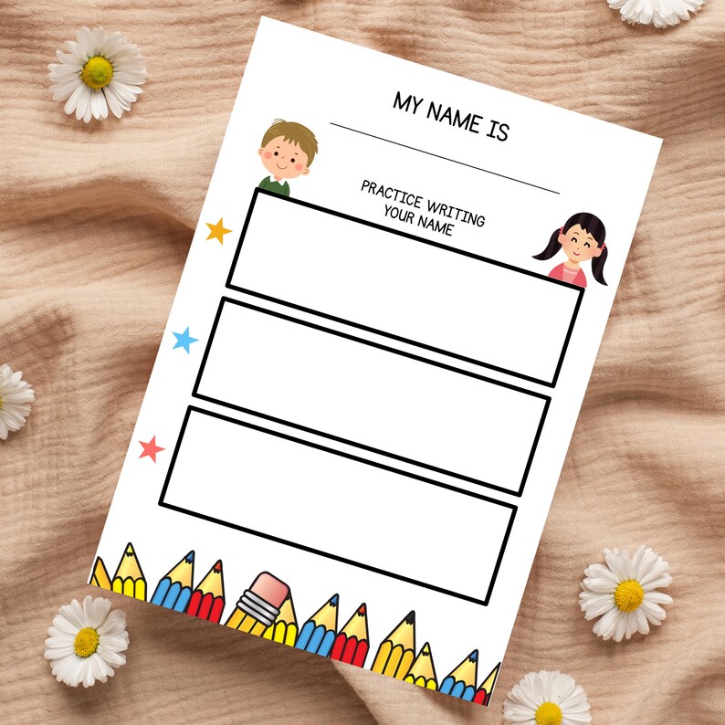 Name Tracing Worksheet: Handwriting Practice for Kids (digital Download ...
