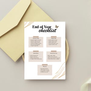 Teacher End of Year Checklist: Classroom Organization (editable PDF) - Etsy