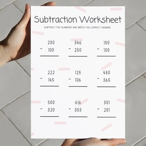 Subtraction Printable Sheets | Math Activity Pages | Homeschool ...