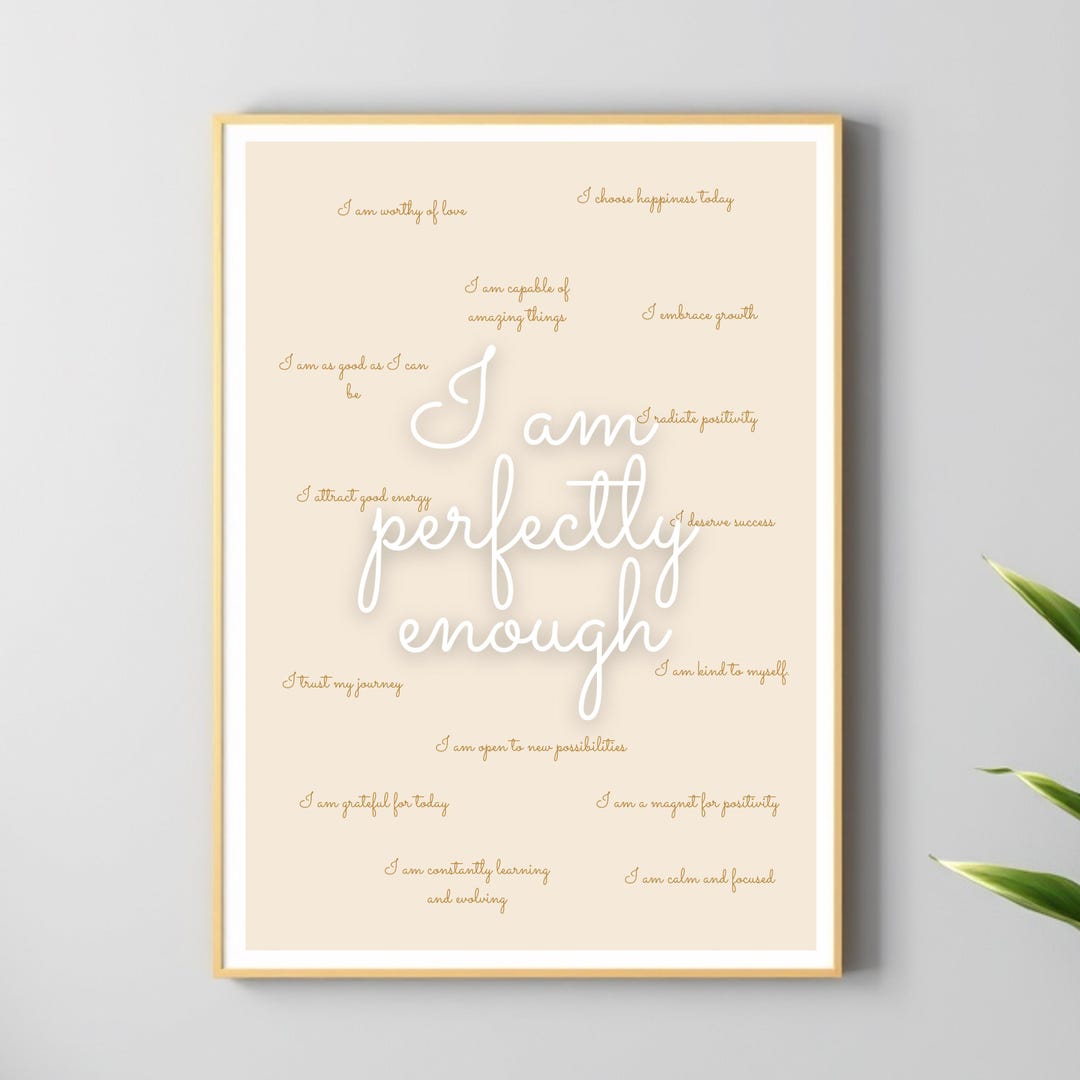 I Am Printable Inspirational Quote Printable Affirmation Poster ...