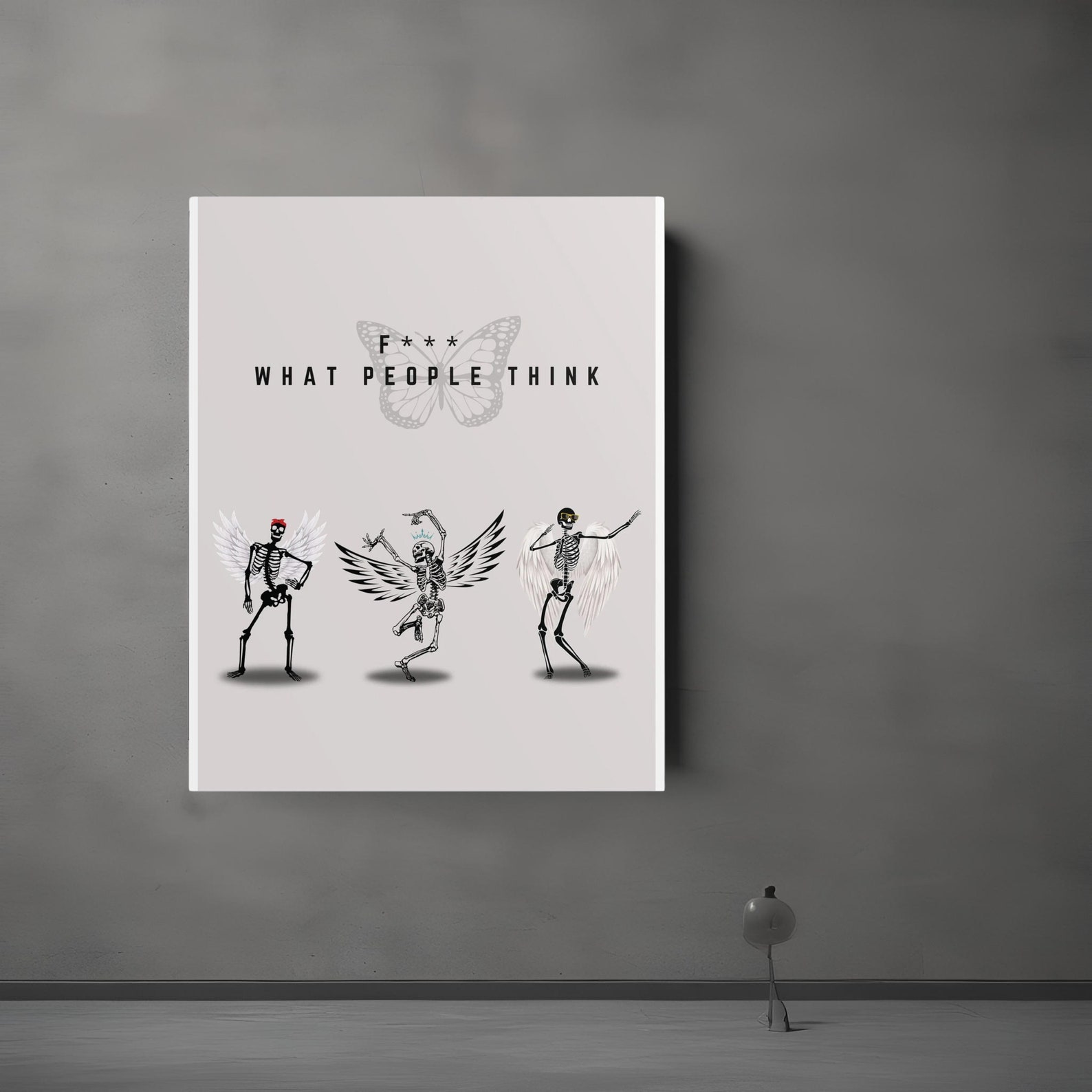 F What People Think, Dark Humour Poster, Humorous Home Décor, Man Cave ...