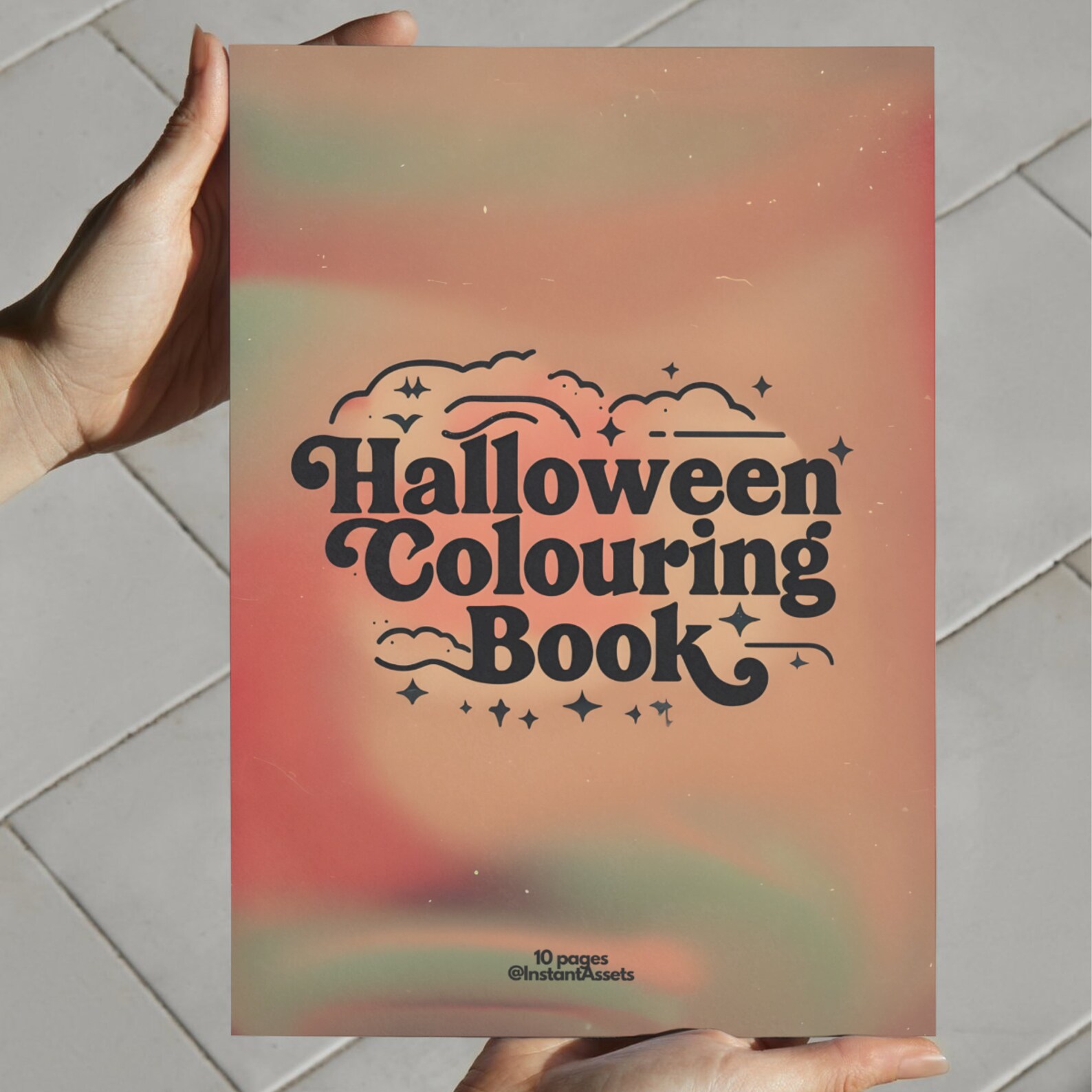 Halloween Printable, Printable Colouring Book, Halloween Gift ...