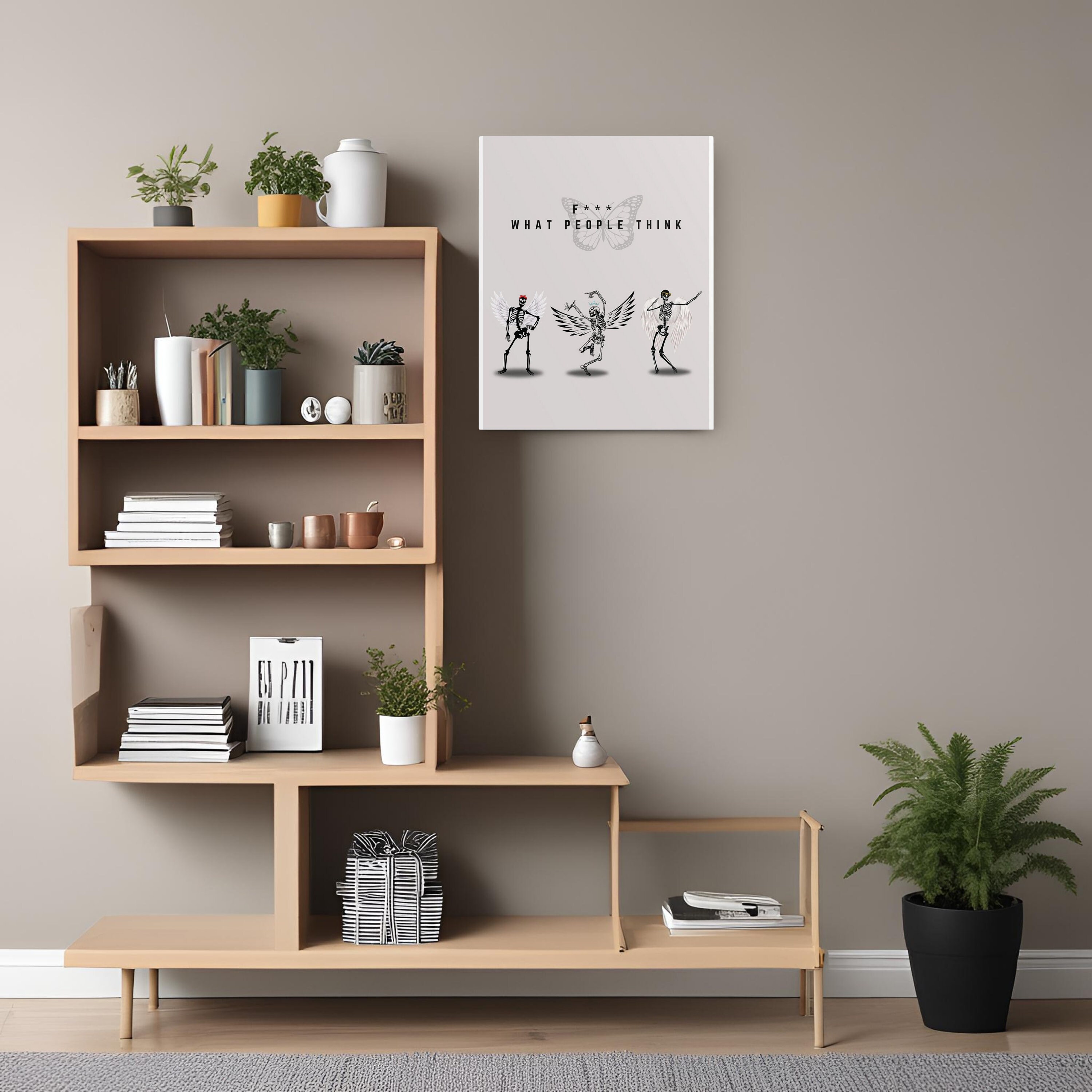 F What People Think, Dark Humour Poster, Humorous Home Décor, Man Cave ...