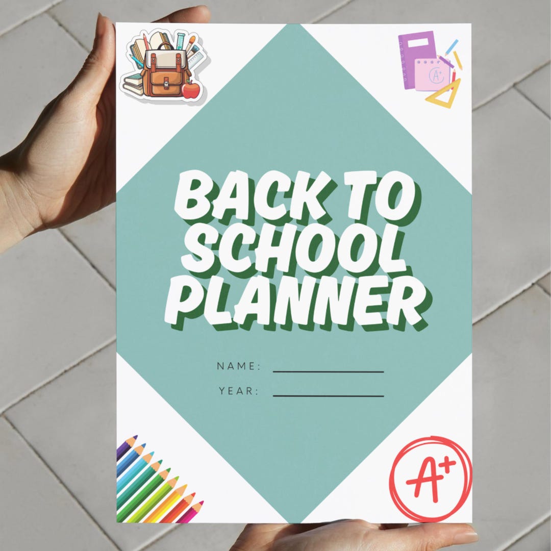 Back to School Planner Printable Bundle | 8x11 US Letter Size | Class ...