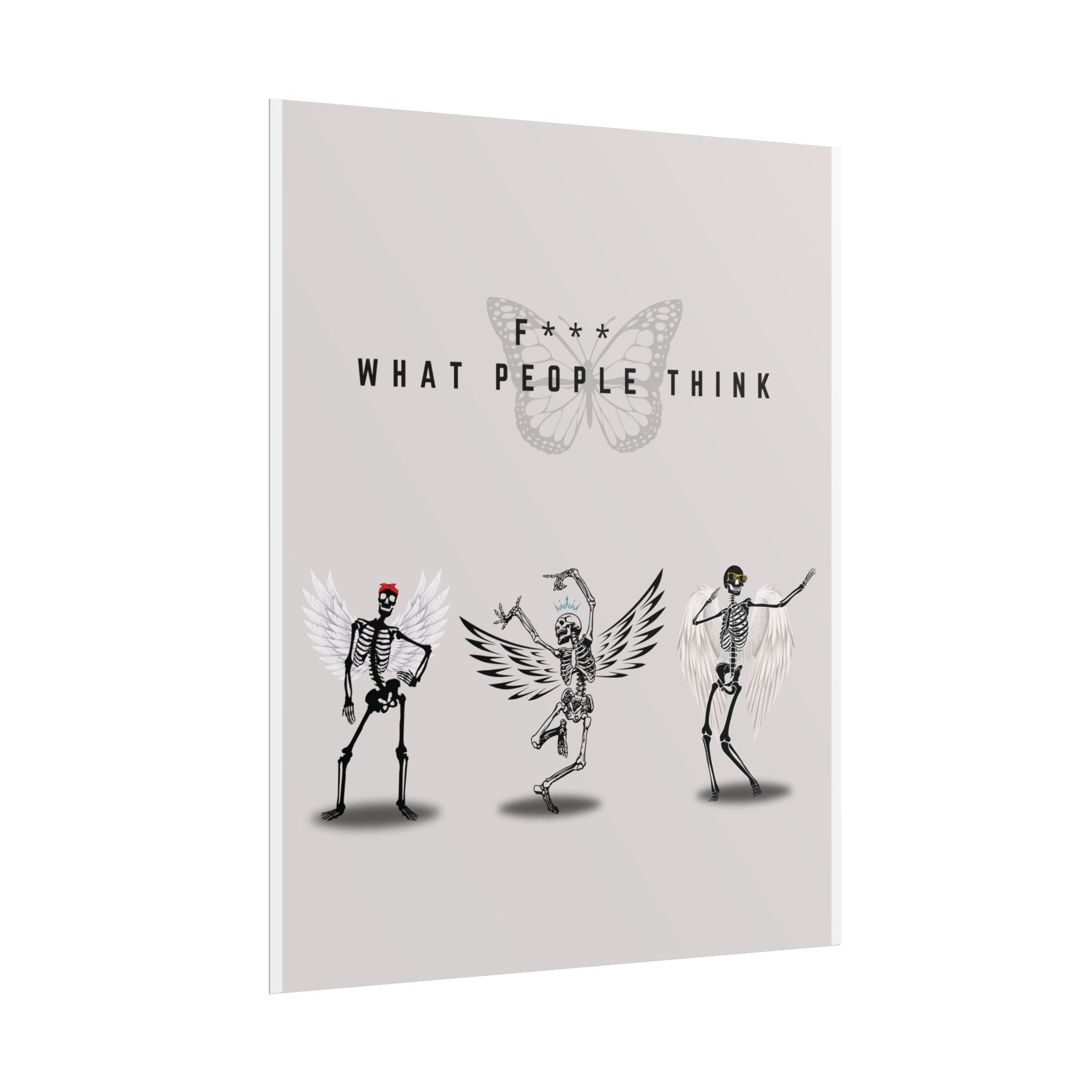 F What People Think, Dark Humour Poster, Humorous Home Décor, Man Cave ...
