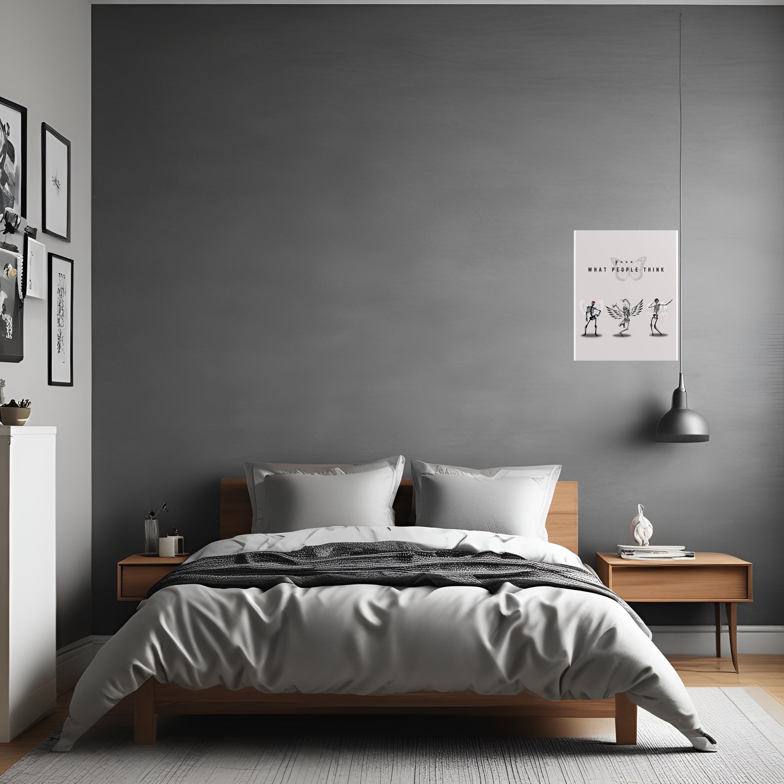 F What People Think, Dark Humour Poster, Humorous Home Décor, Man Cave ...