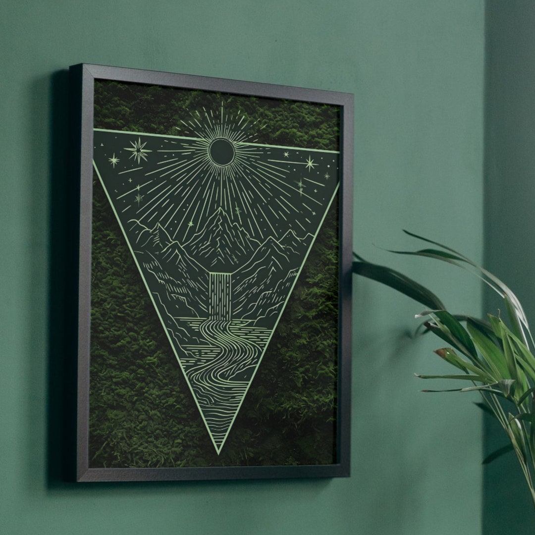 Moss Wall Art, Green Moss Art, Digital Downloads, Digital Wall Art ...