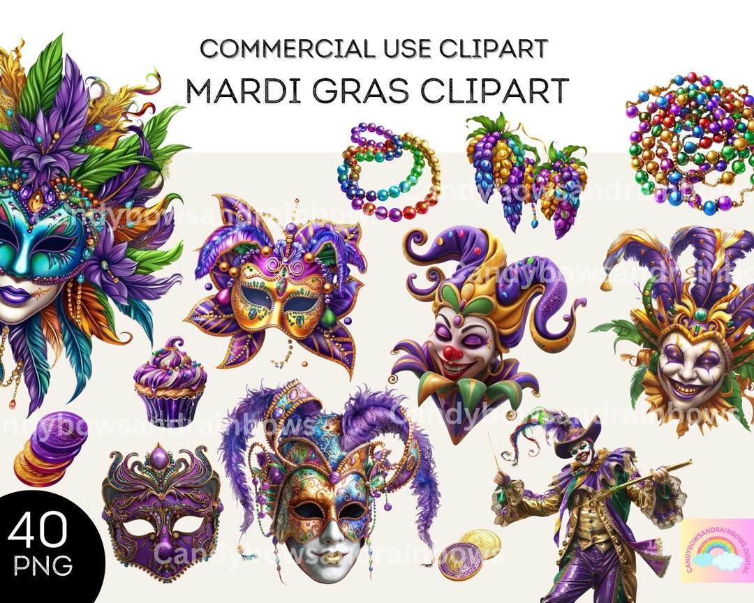 Beautiful Mardi Gras Clipart - 40 High Quality PNG Images of Mardi Gras ...